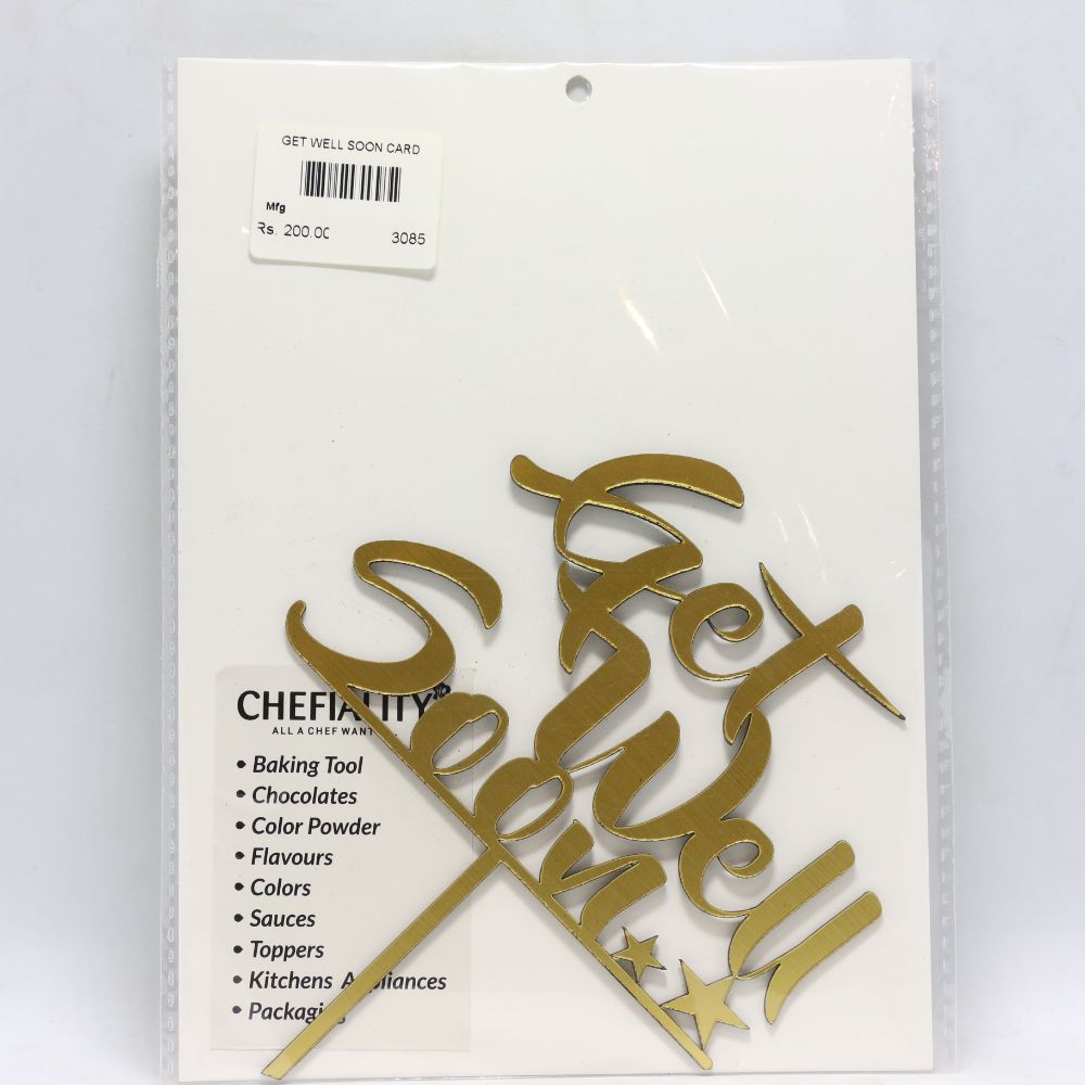 Get Well Soon Topper | By Chefiality.pk