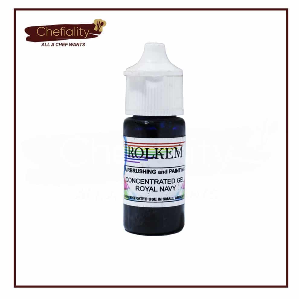 ROLKEM Royal Navy Gel Food Color 15 ml – Deep Navy Edible