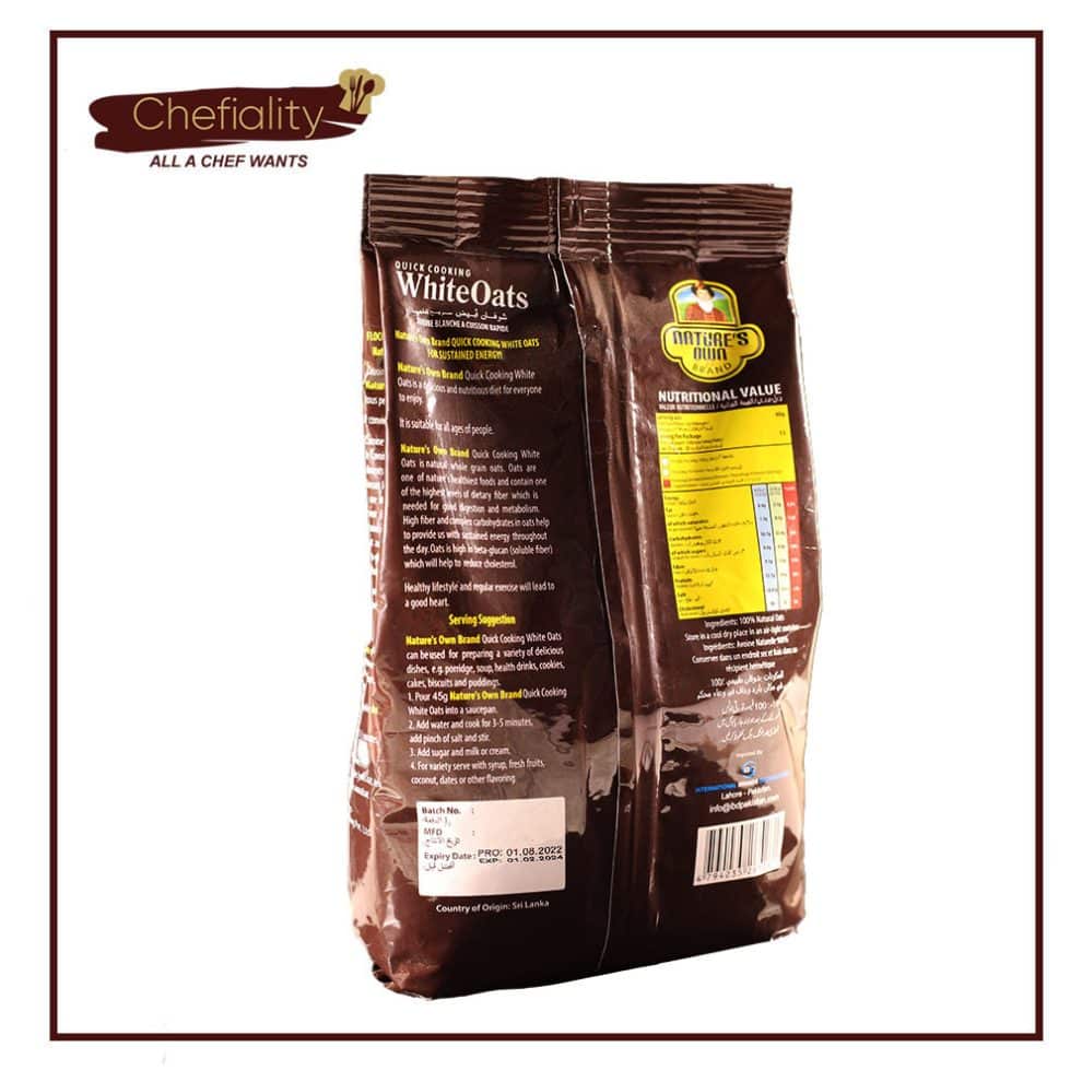 Nature’s Own White Oats 500G - Healthy Breakfast Option