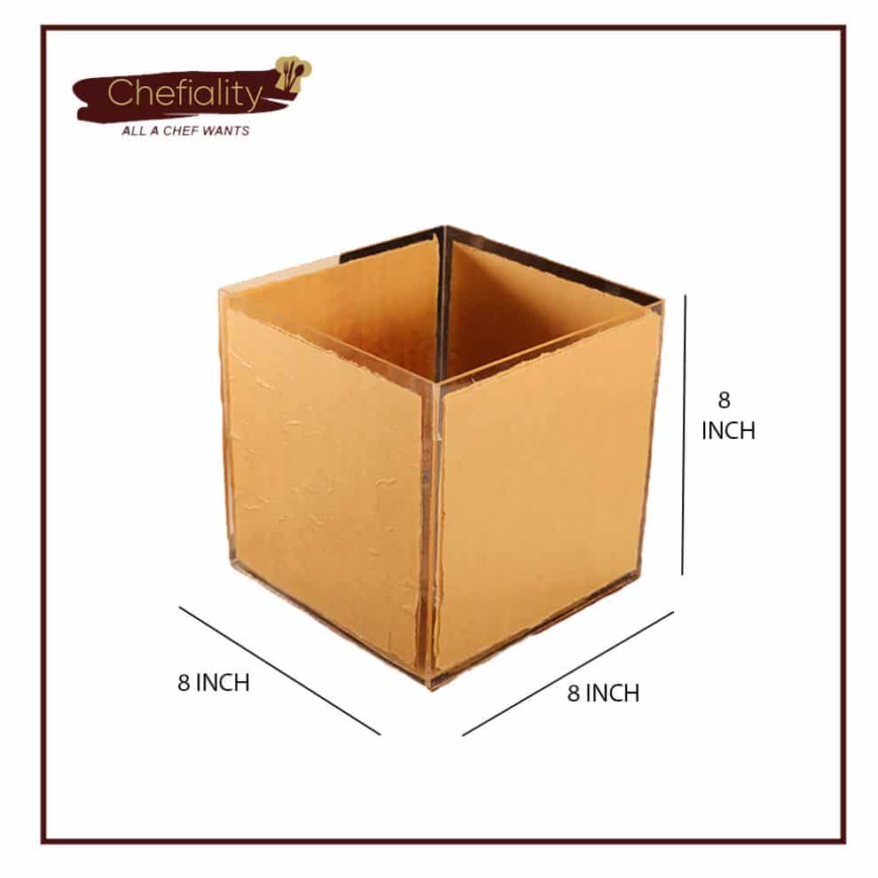 Acrylic Box 8x8x8 – Clear Display Box for Mini Cakes & Gifts