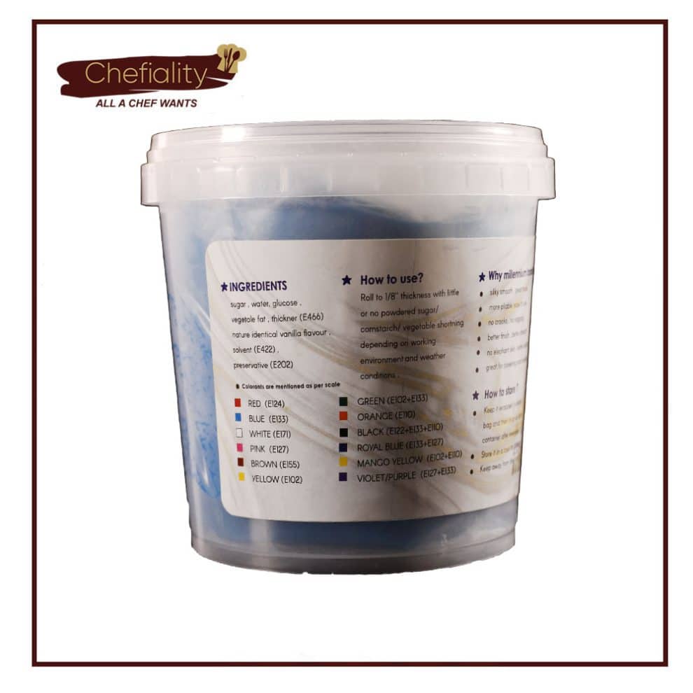 Millennium Blue Fondant 500 gm | Perfect for Cake Decoration